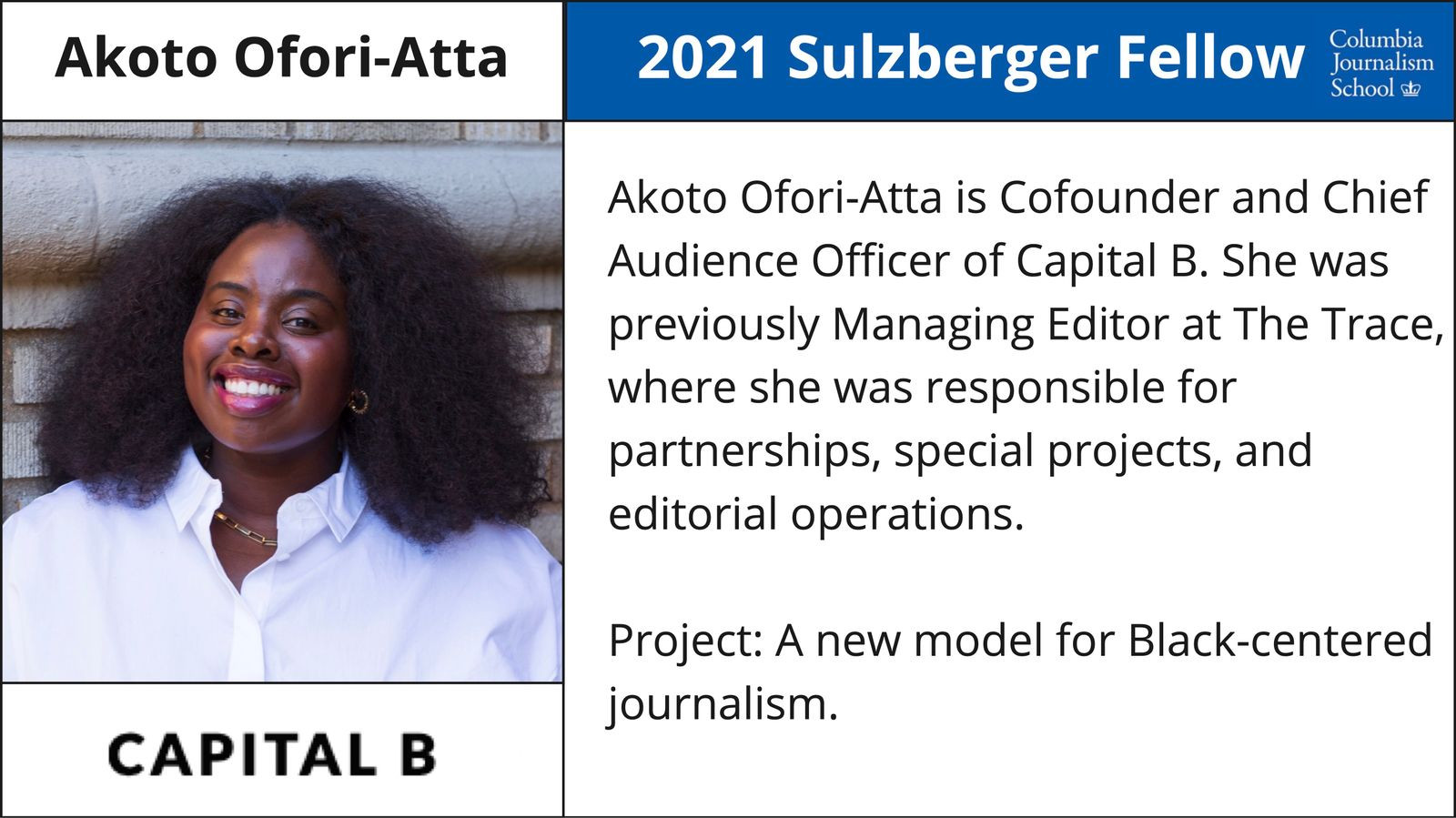 Columbia Journalism School Announces 2021 Sulzberger Executive Leadership Program Fellows ...